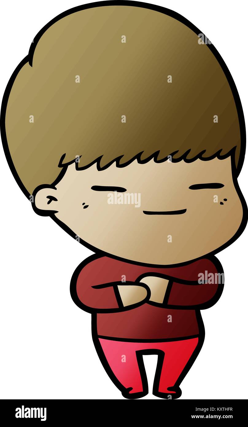 cartoon smug boy Stock Vector Image & Art - Alamy