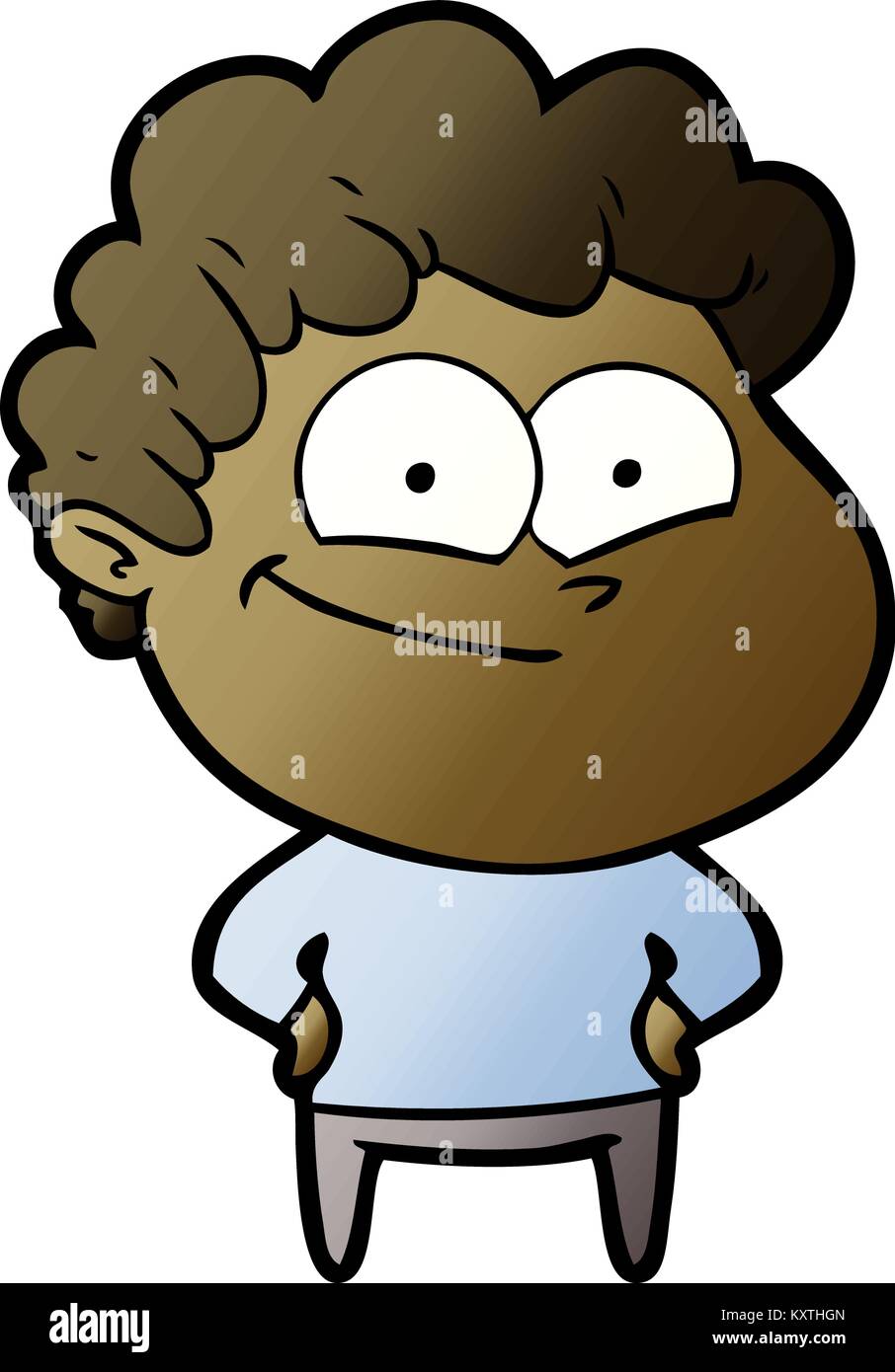 cartoon happy man Stock Vector Image & Art - Alamy