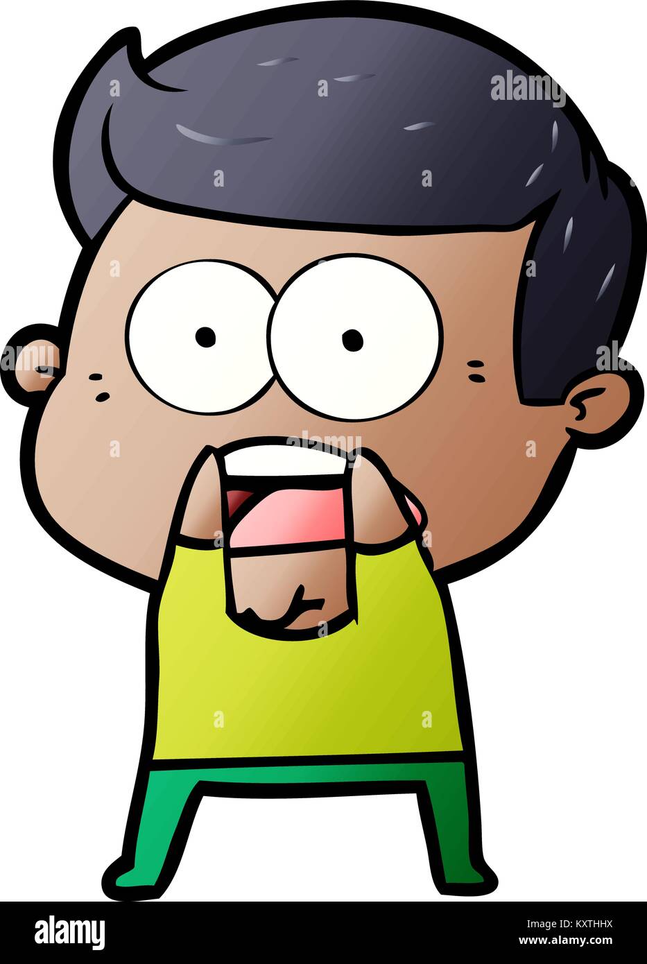 cartoon shocked man Stock Vector Image & Art - Alamy