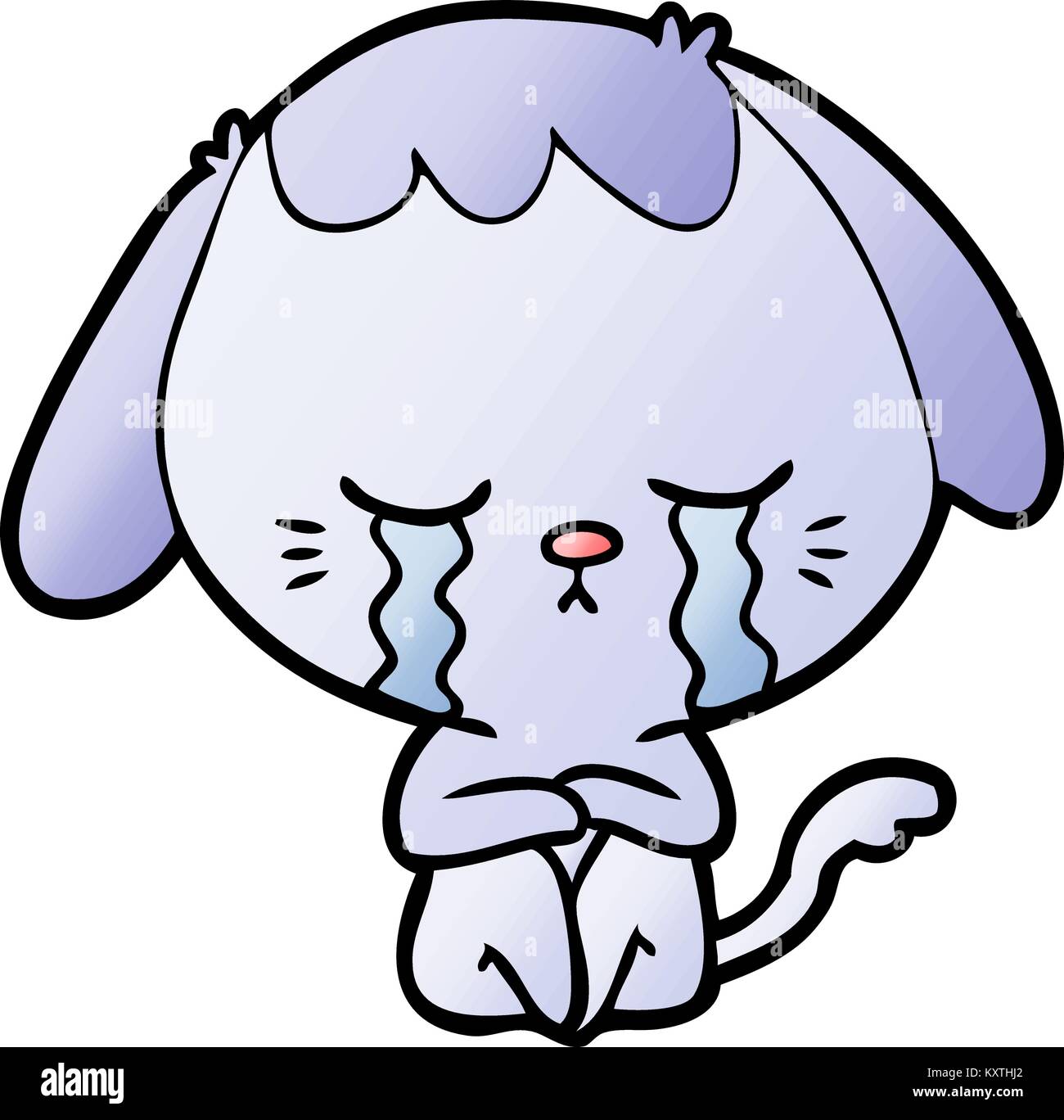 cartoon crying dog Stock Vector Image & Art - Alamy