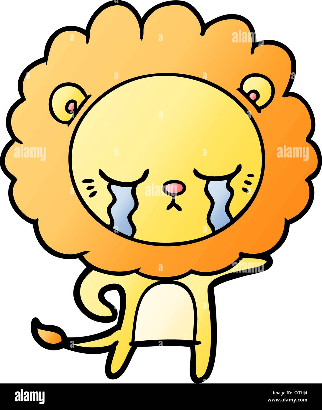 crying cartoon lion Stock Vector Image & Art - Alamy