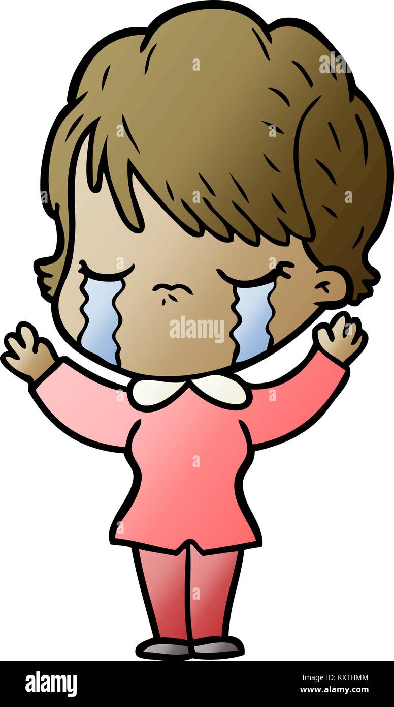 cartoon woman crying Stock Vector Image & Art - Alamy
