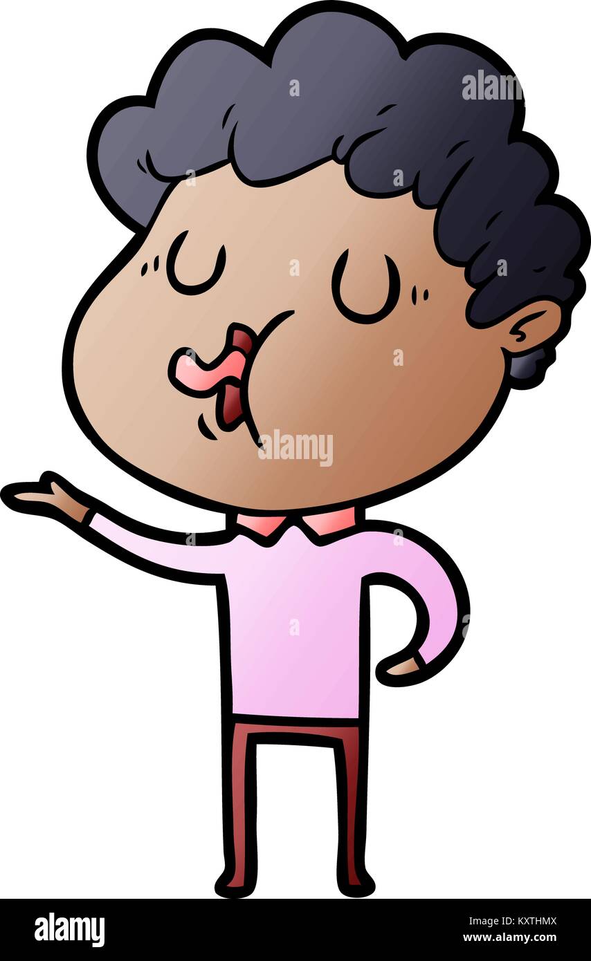 cartoon man singing Stock Vector Image & Art - Alamy