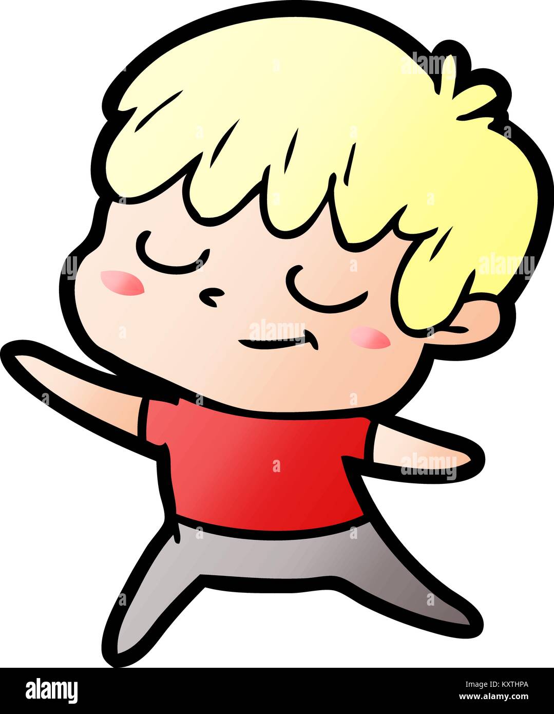 cartoon happy boy Stock Vector Image & Art - Alamy