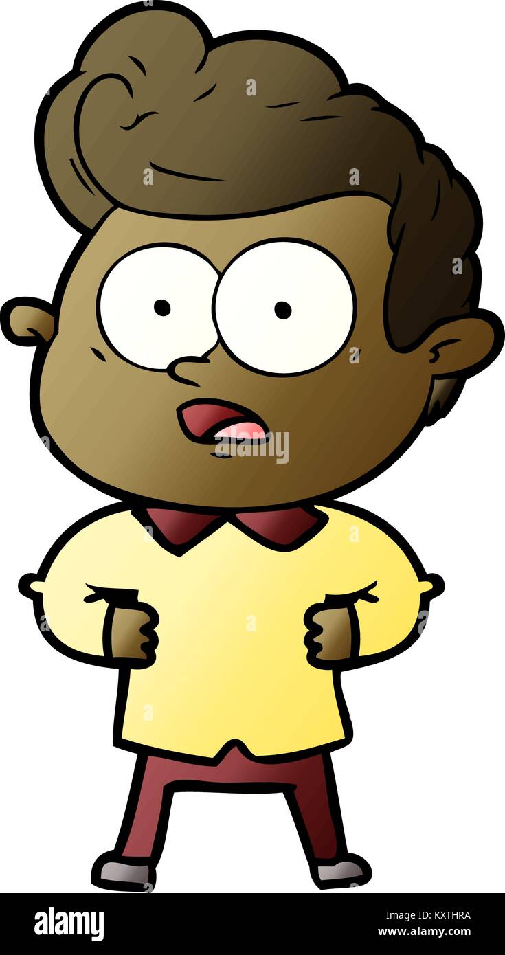 cartoon staring man Stock Vector Image & Art - Alamy