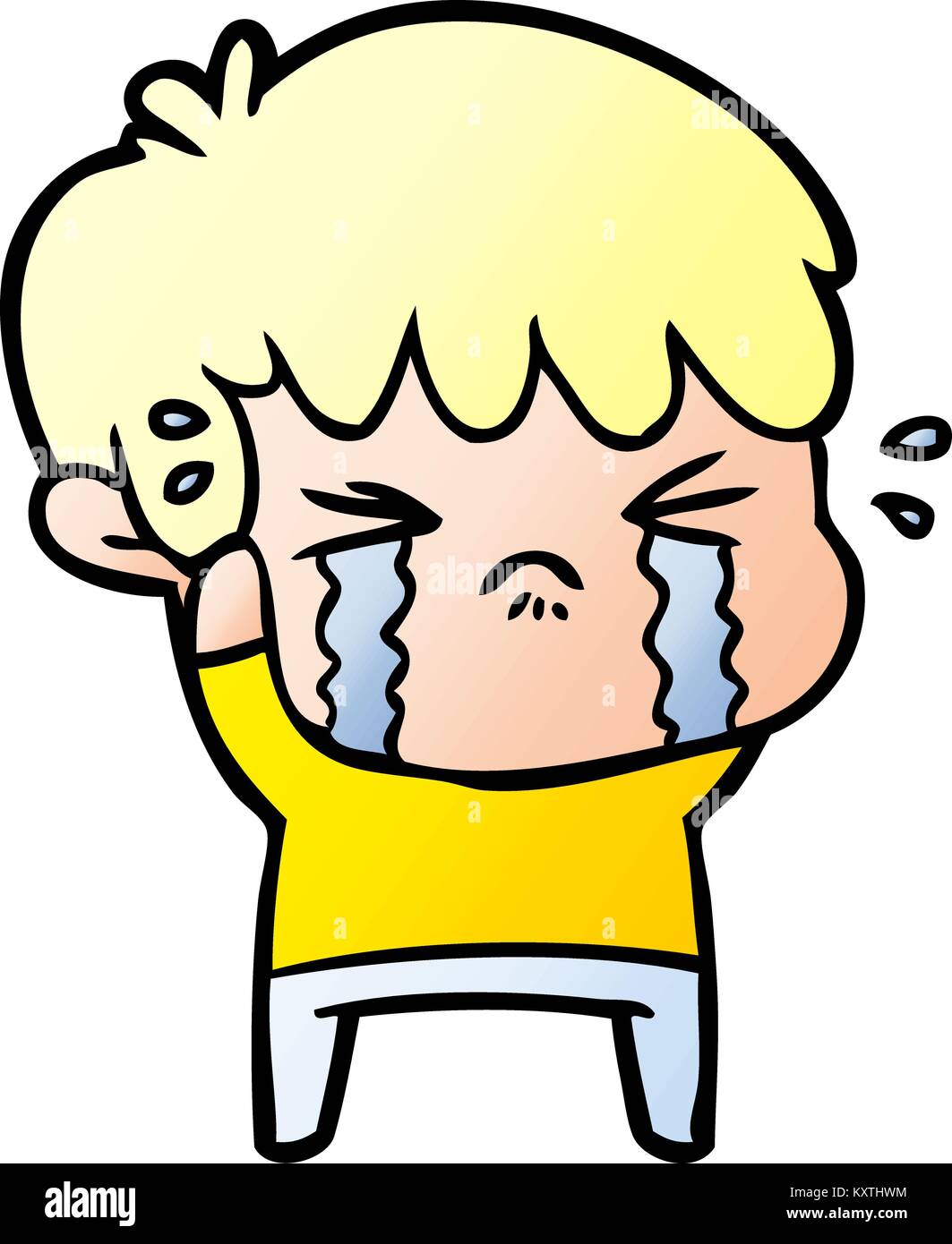 cartoon boy crying Stock Vector Image & Art - Alamy