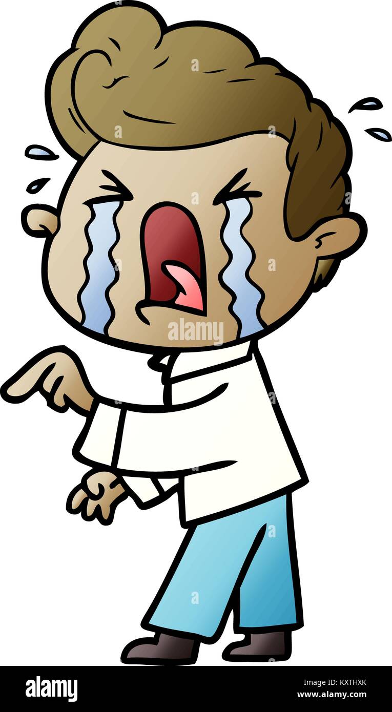 cartoon crying man Stock Vector Image & Art - Alamy