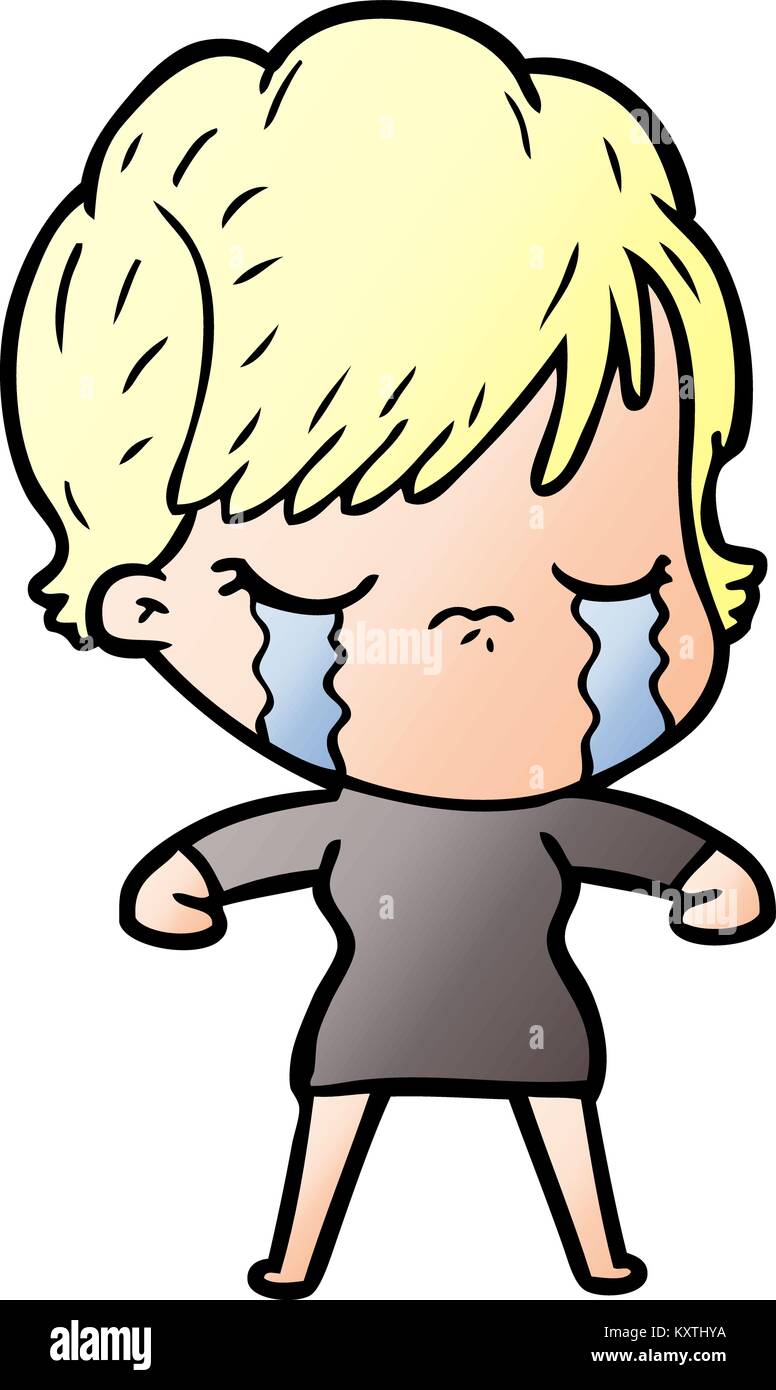 cartoon woman crying Stock Vector Image & Art - Alamy