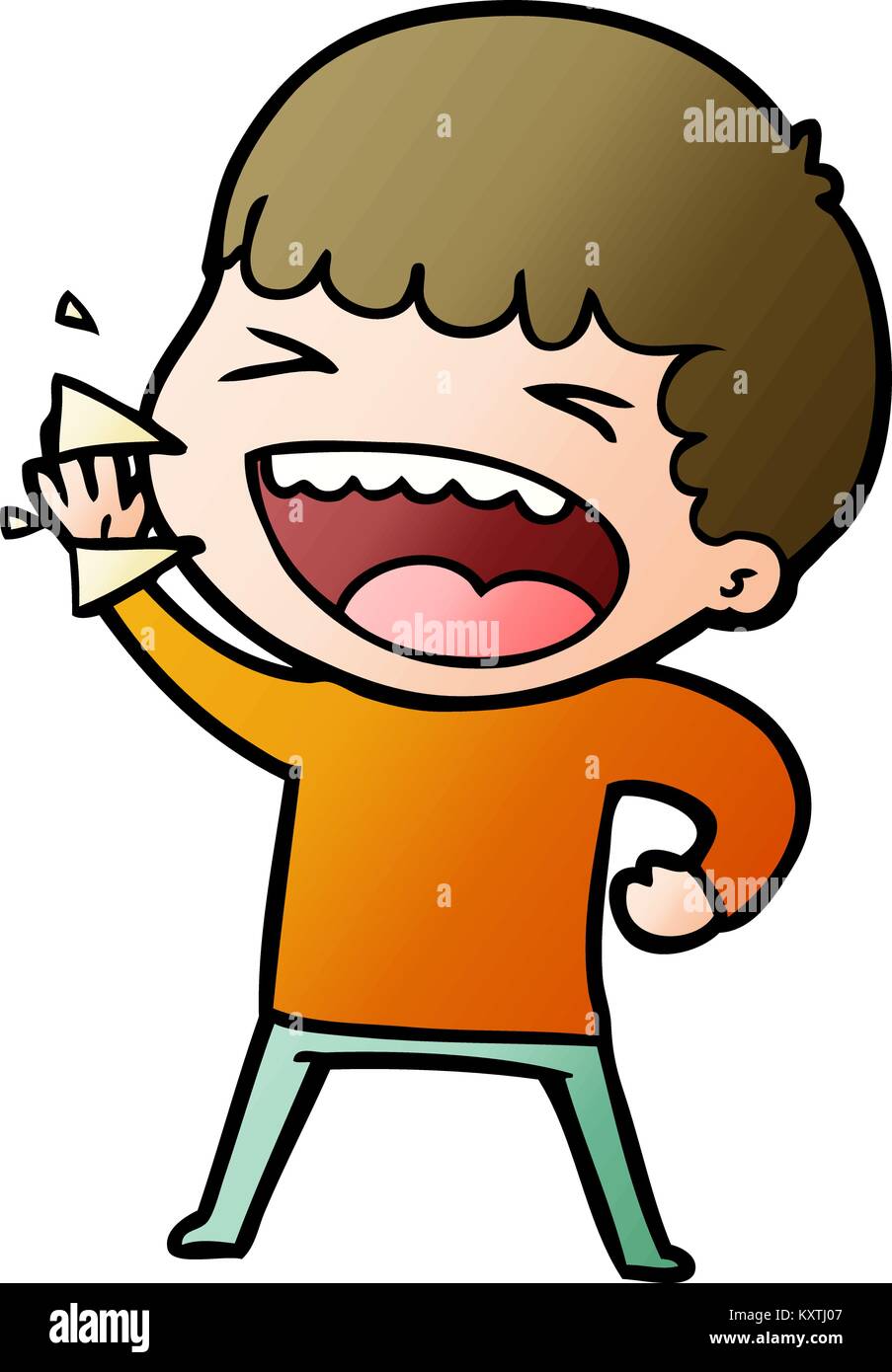 cartoon laughing man Stock Vector Image & Art - Alamy