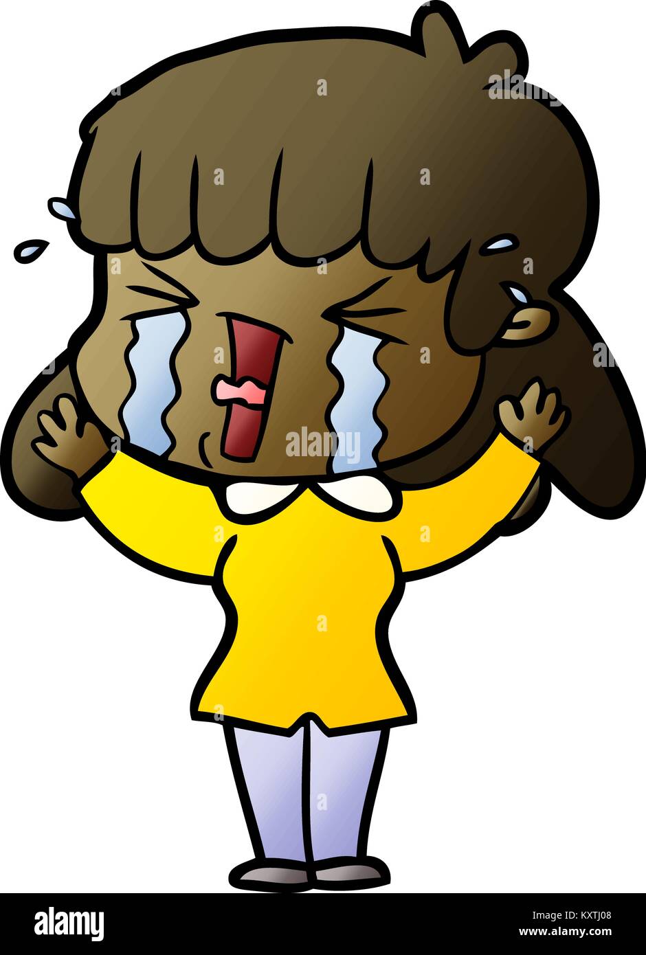 cartoon woman in tears Stock Vector Image & Art - Alamy