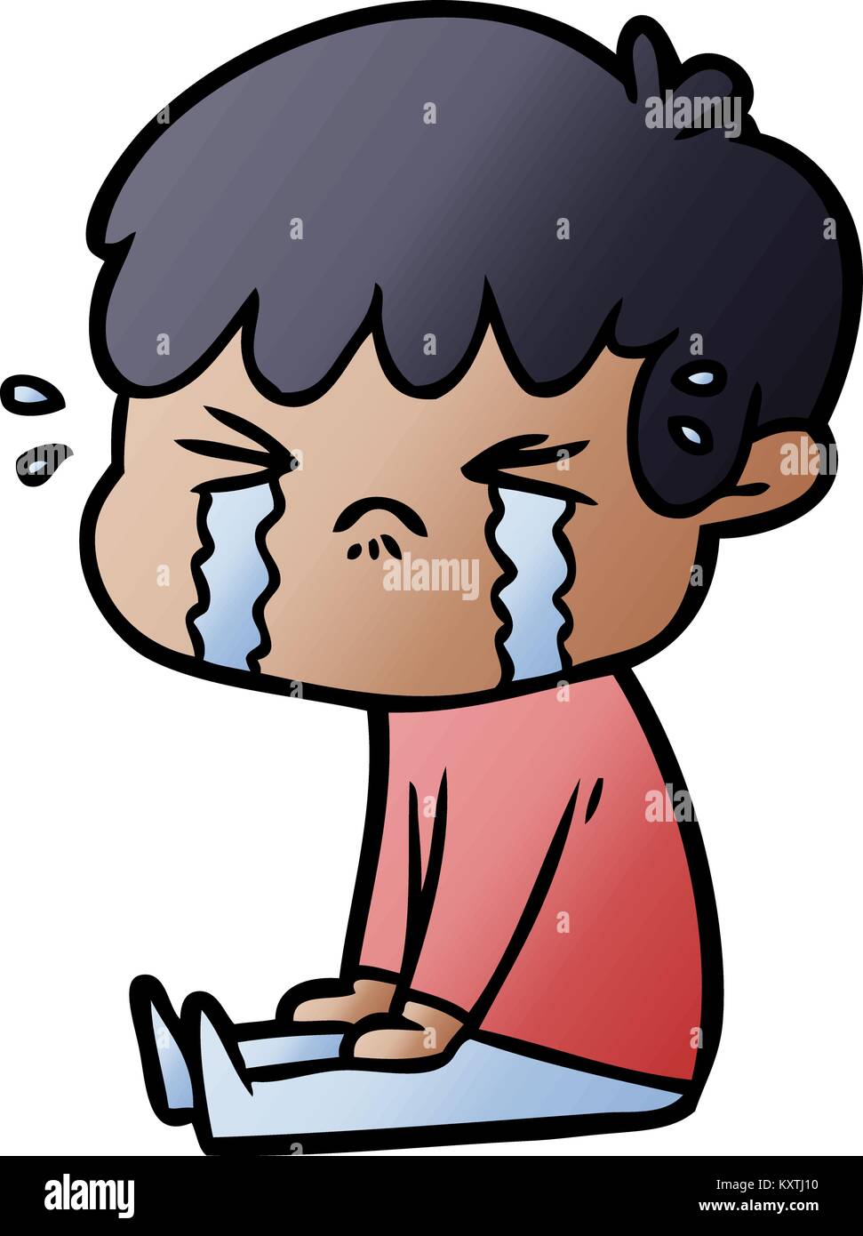 cartoon boy crying Stock Vector Image & Art - Alamy