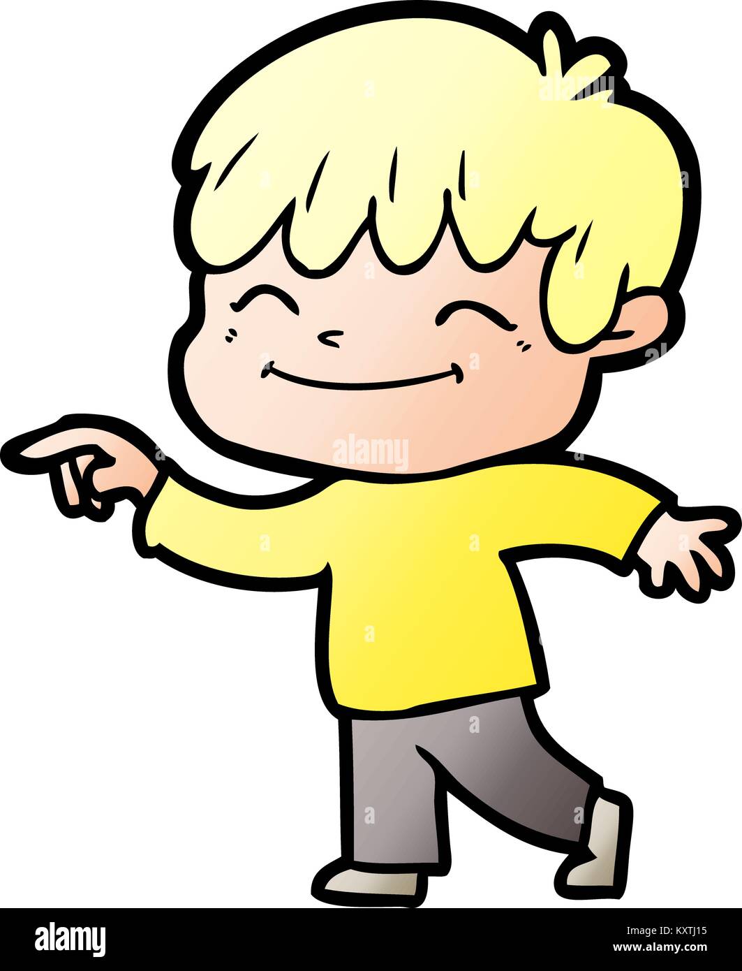 cartoon happy boy Stock Vector Image & Art - Alamy