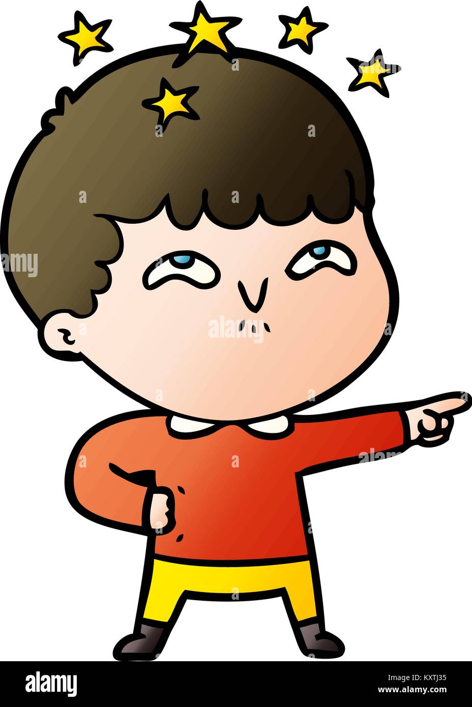 cartoon amazed boy Stock Vector Image & Art - Alamy