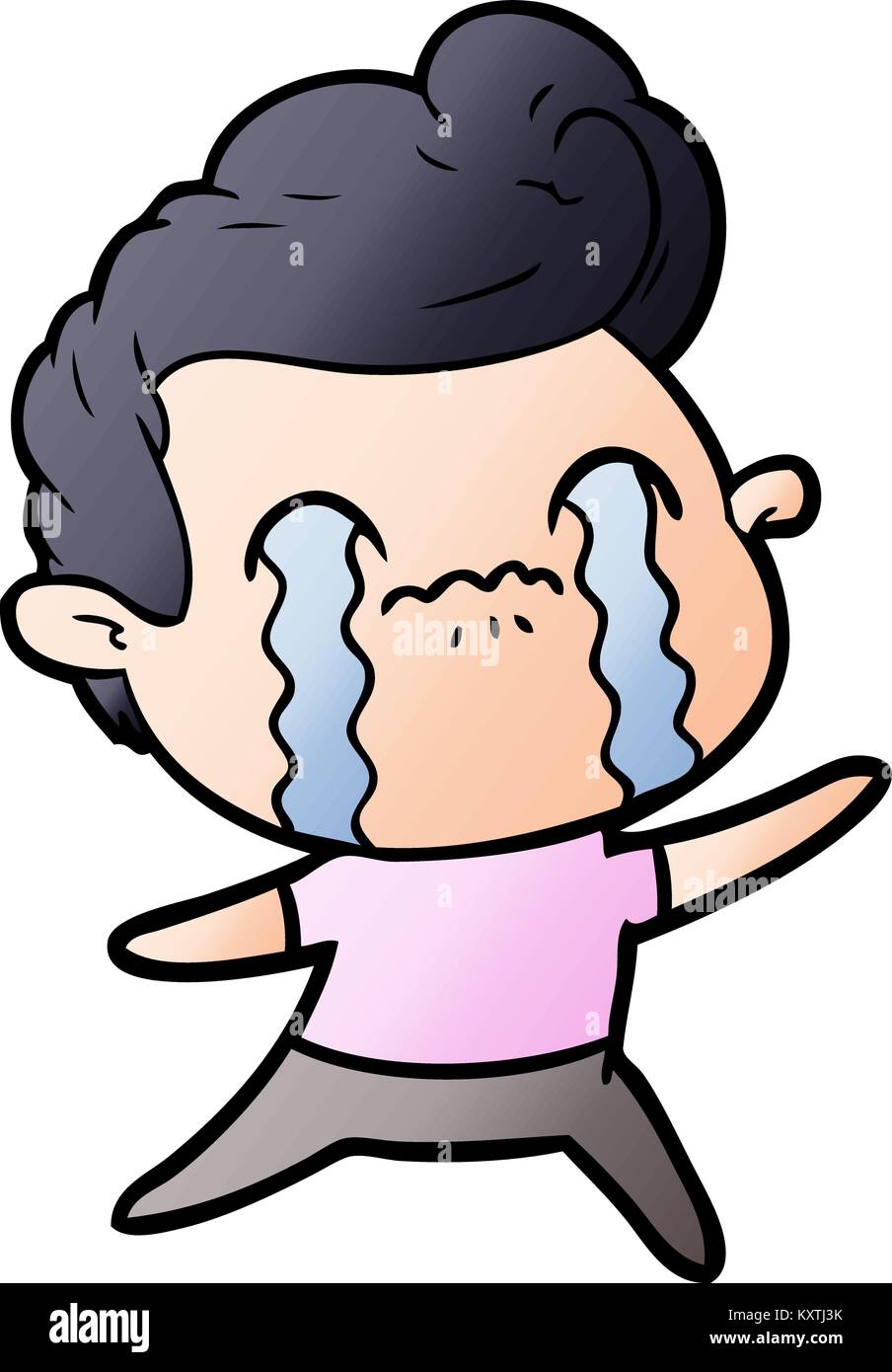 cartoon man crying Stock Vector Image & Art - Alamy