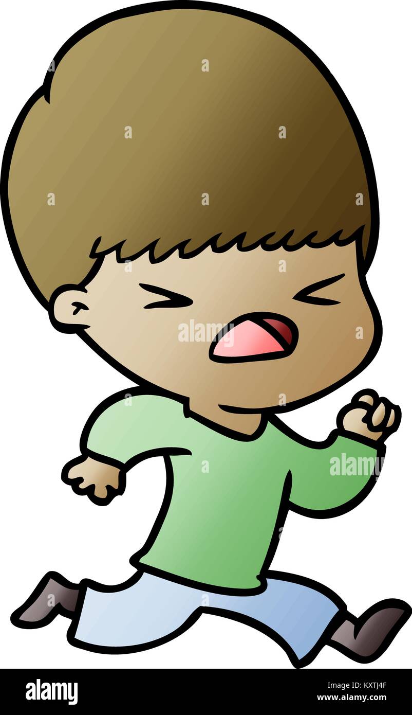 cartoon stressed man Stock Vector Image & Art - Alamy