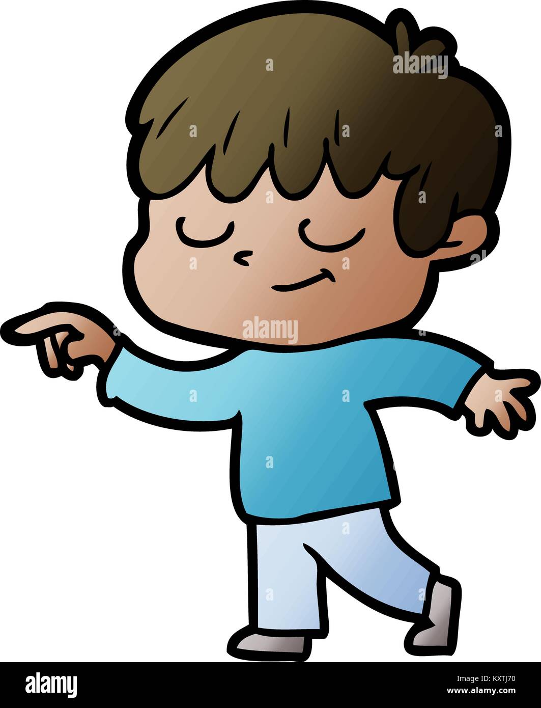 cartoon happy boy Stock Vector Image & Art - Alamy