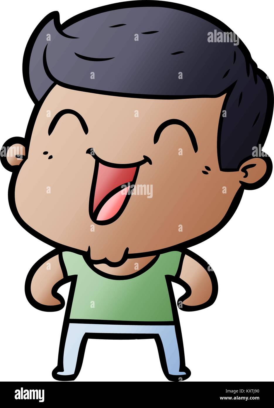 cartoon man laughing Stock Vector Image & Art - Alamy