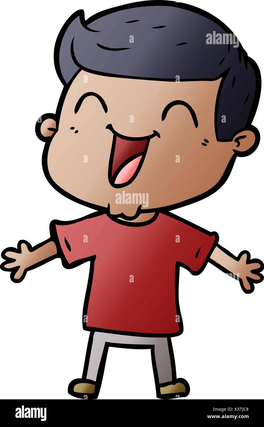 cartoon happy man Stock Vector Image & Art - Alamy