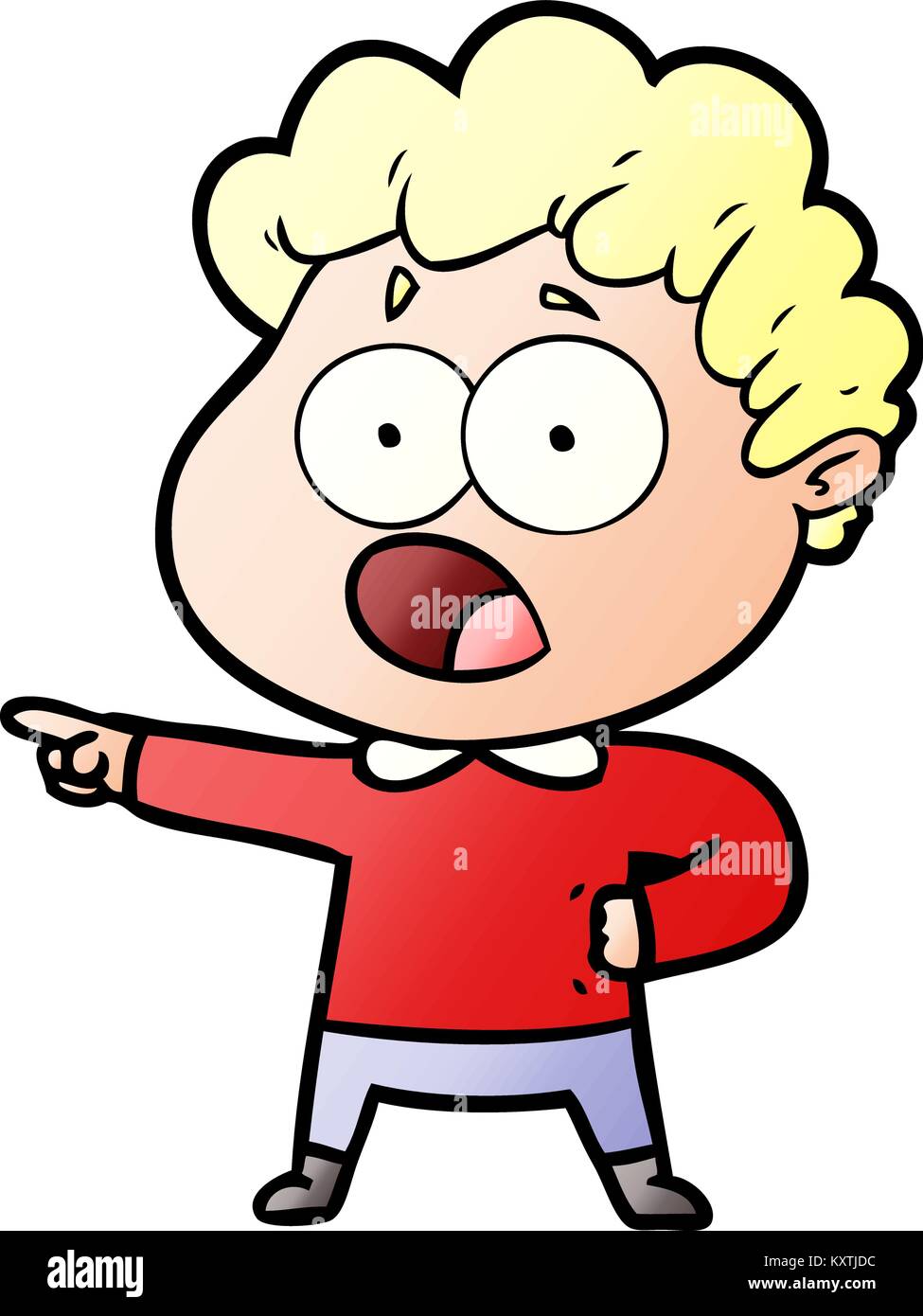 cartoon man gasping in surprise Stock Vector Image & Art - Alamy