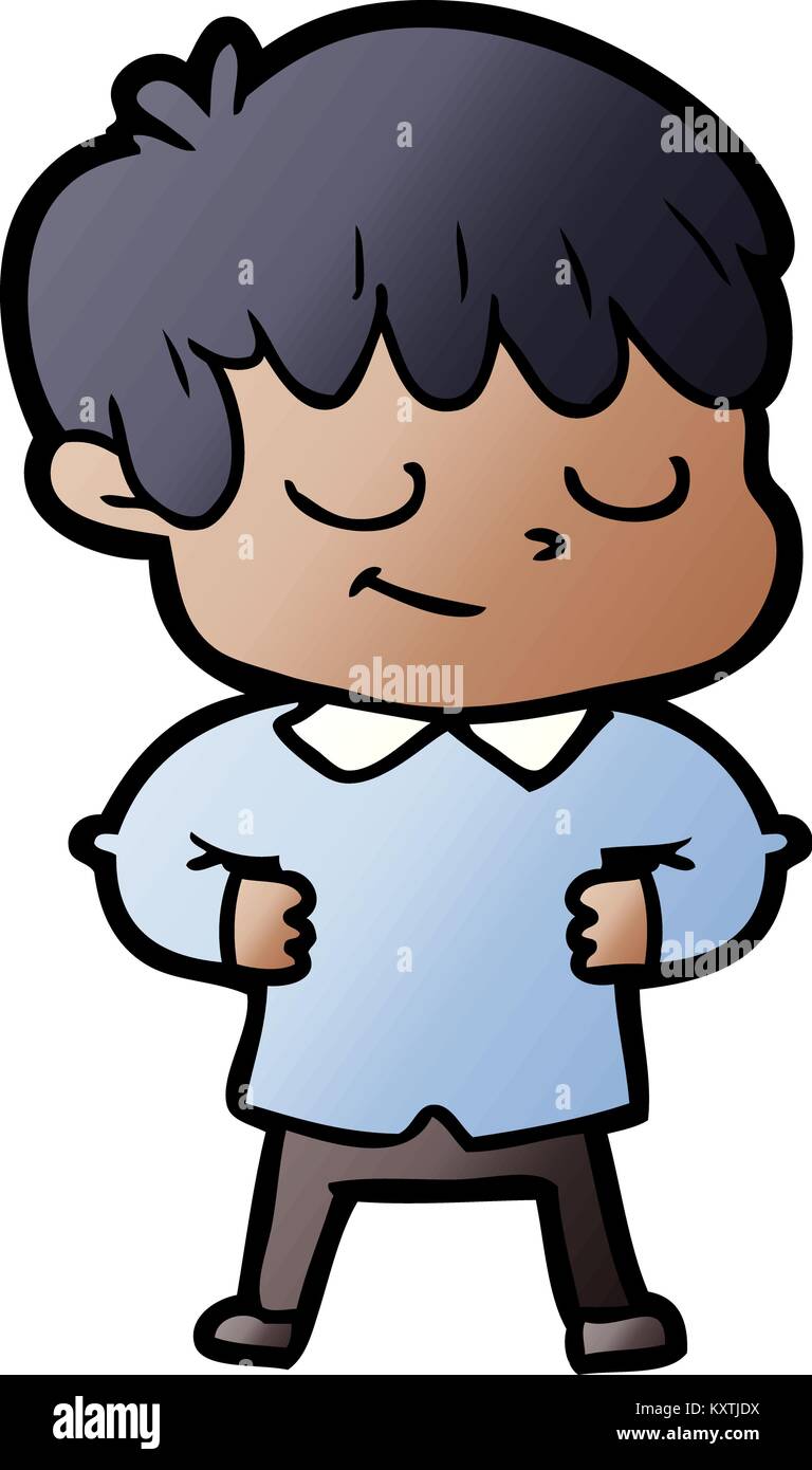 cartoon happy boy Stock Vector Image & Art - Alamy