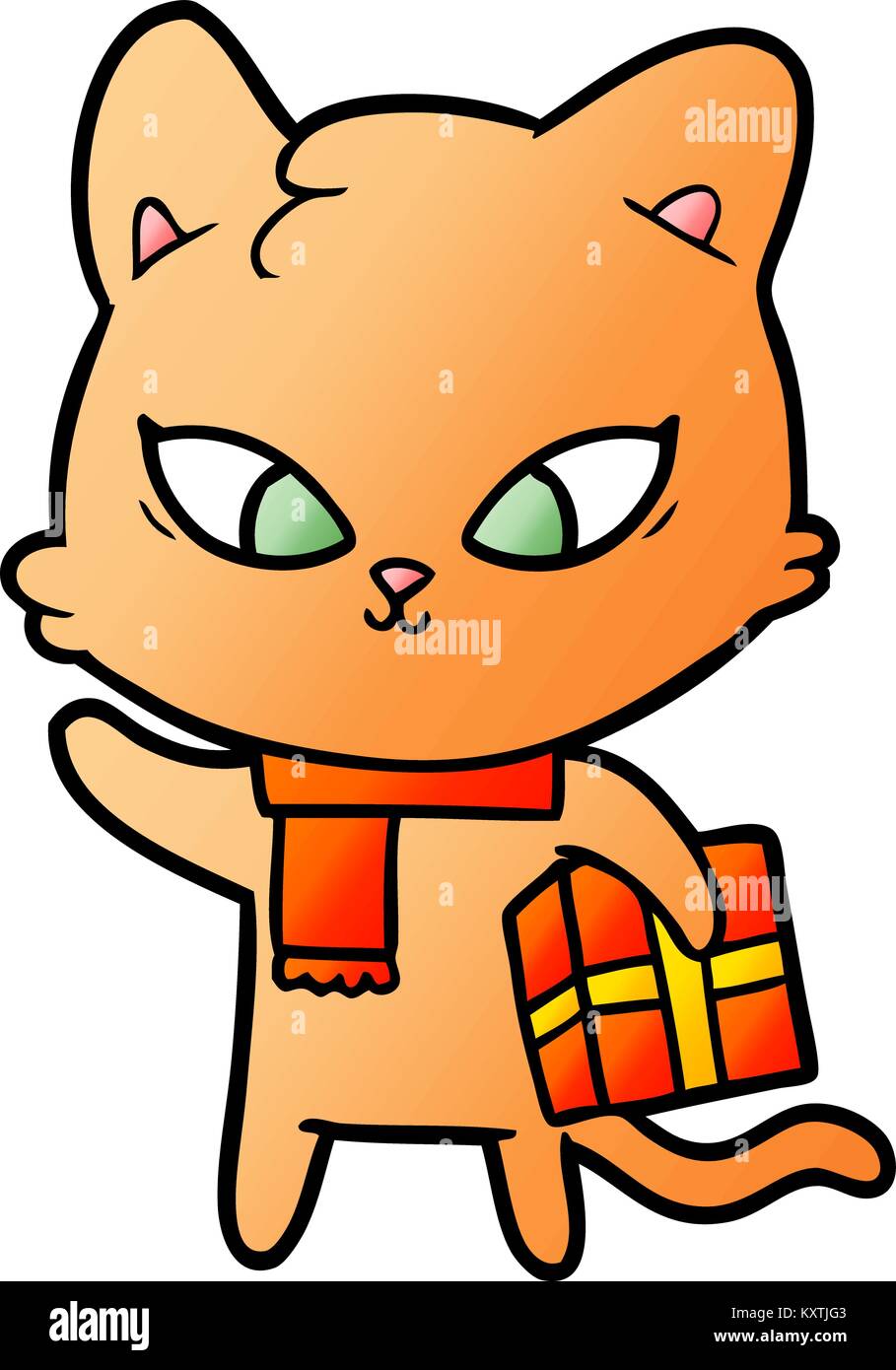 cute cartoon cat Stock Vector Image & Art - Alamy