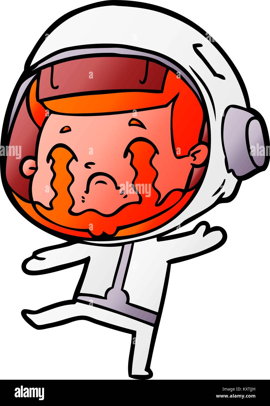 cartoon crying astronaut Stock Vector Image & Art - Alamy