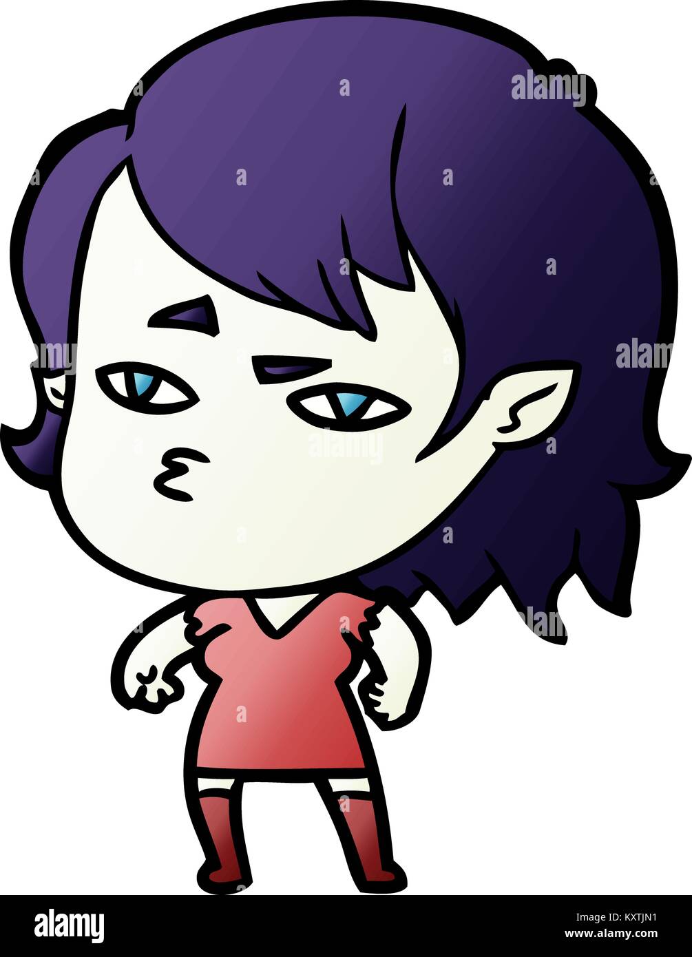 cartoon vampire girl Stock Vector Image & Art - Alamy