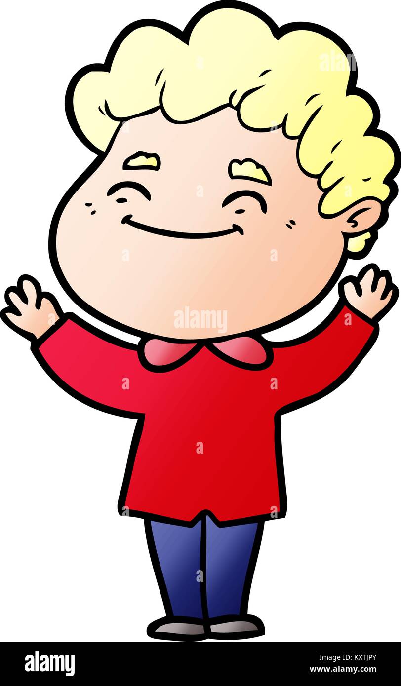 cartoon friendly man Stock Vector Image & Art - Alamy