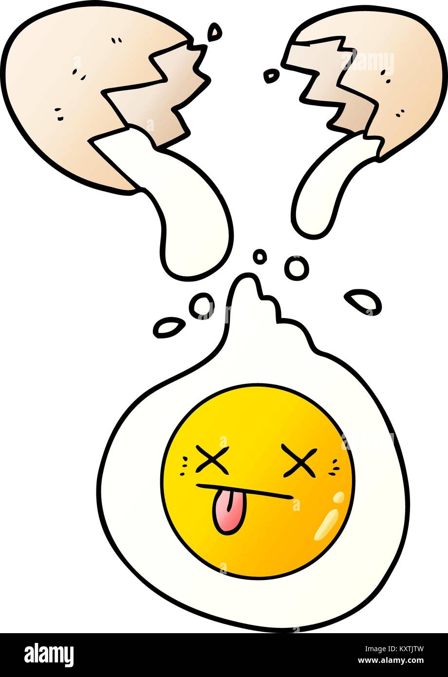 cartoon cracked egg Stock Vector Image & Art - Alamy