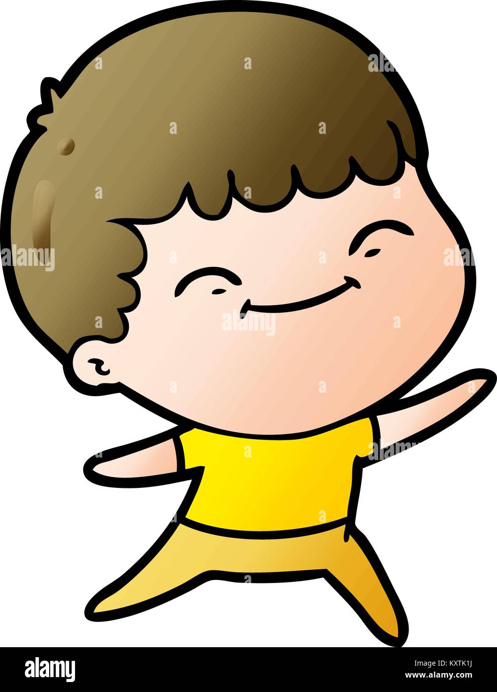 cartoon happy boy Stock Vector Image & Art - Alamy
