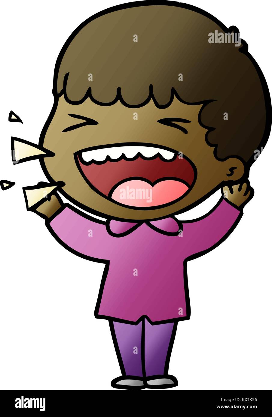 cartoon laughing man Stock Vector Image & Art - Alamy