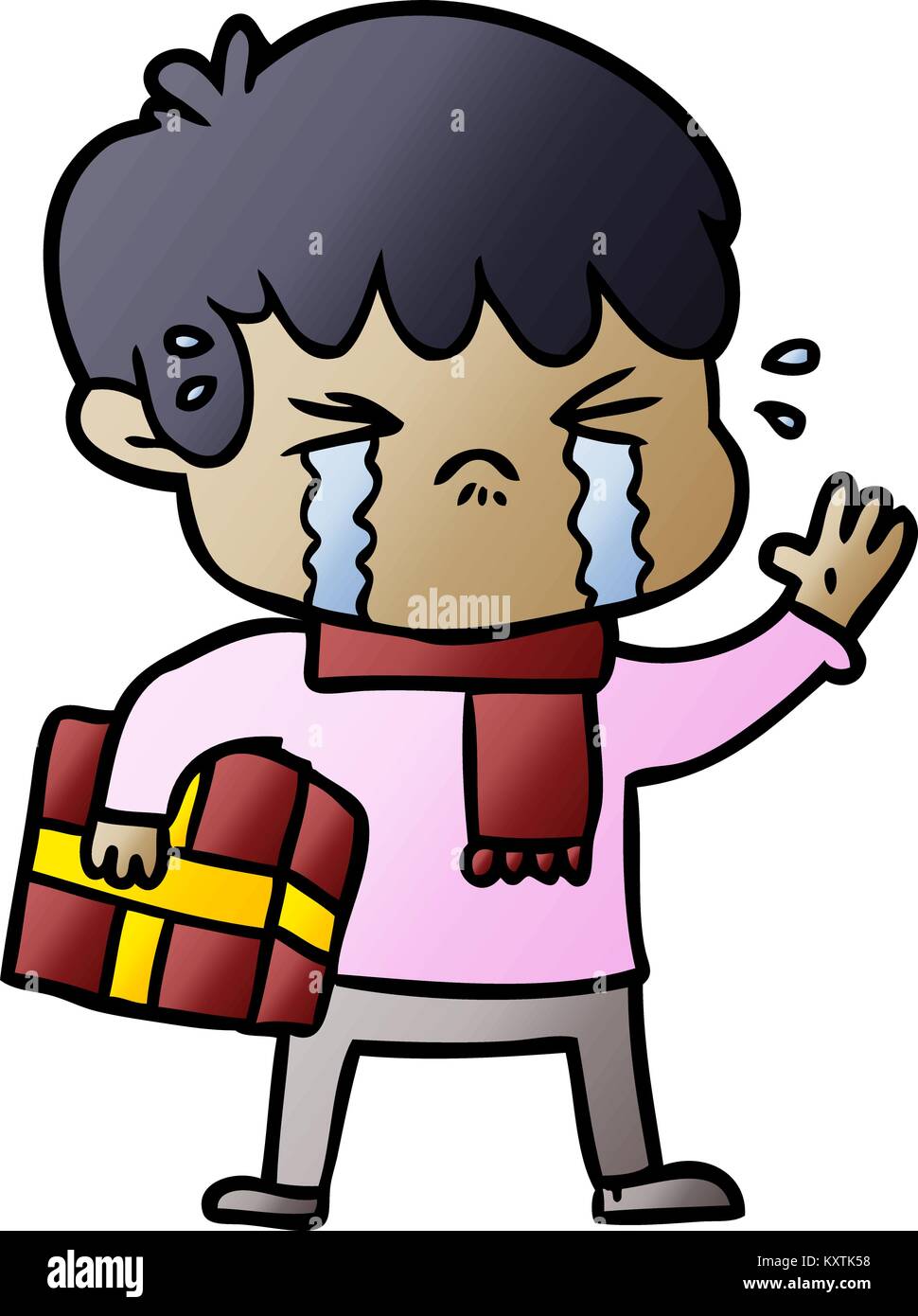 crying boy cartoon Stock Vector Image & Art - Alamy
