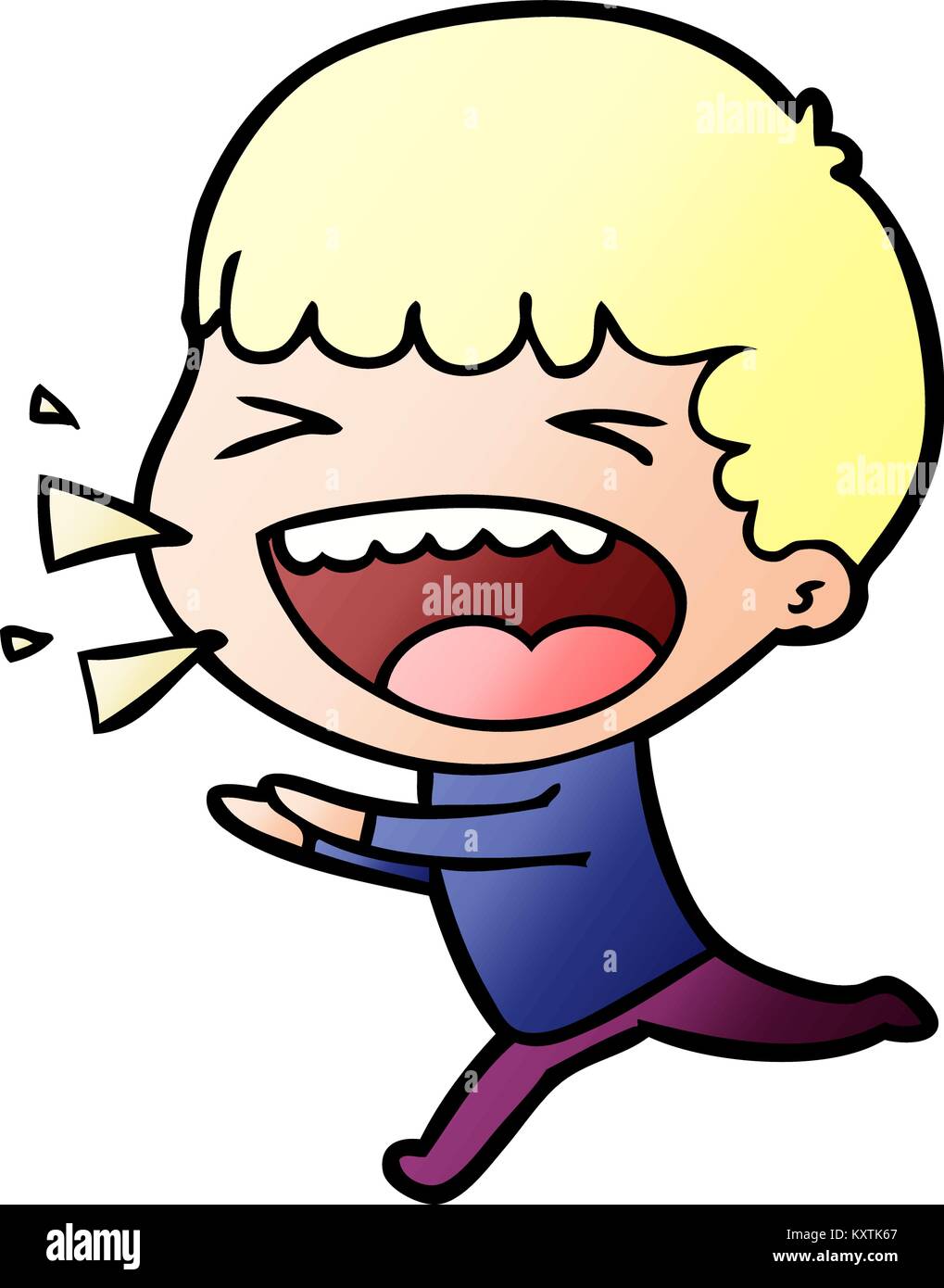 cartoon laughing man Stock Vector Image & Art - Alamy