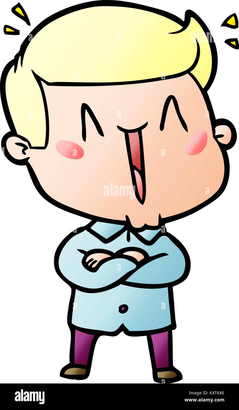 cartoon excited man Stock Vector Image & Art - Alamy