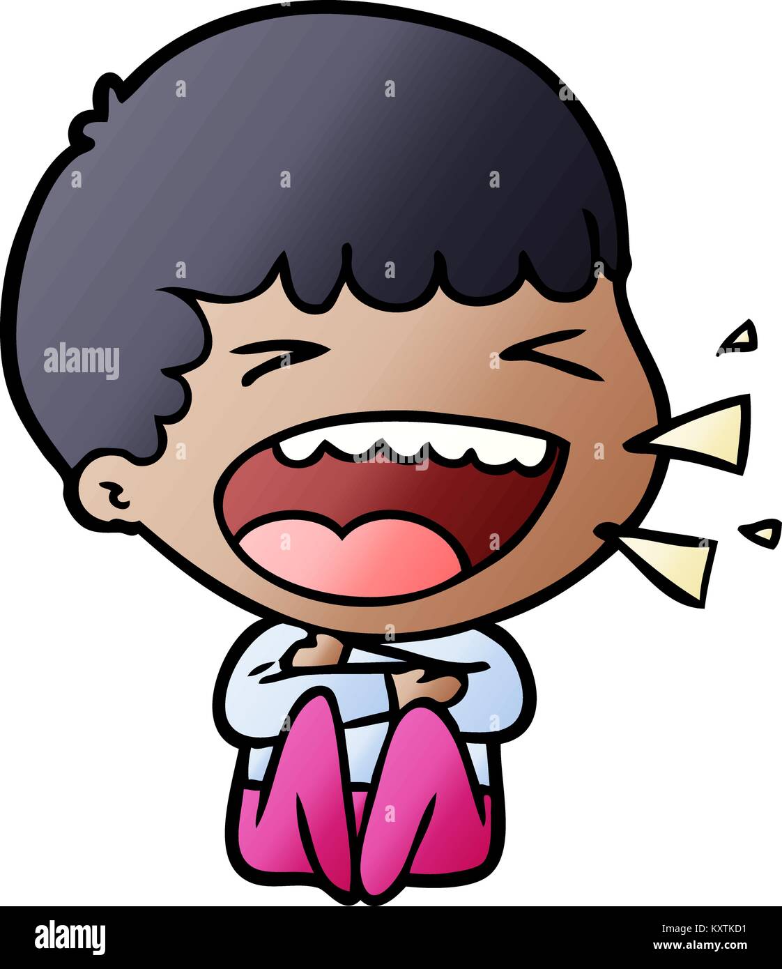 cartoon laughing man Stock Vector Image & Art - Alamy