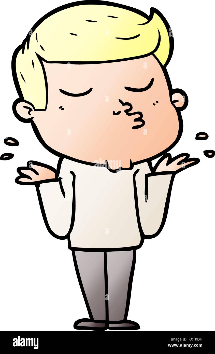 cartoon model guy pouting Stock Vector Image & Art - Alamy