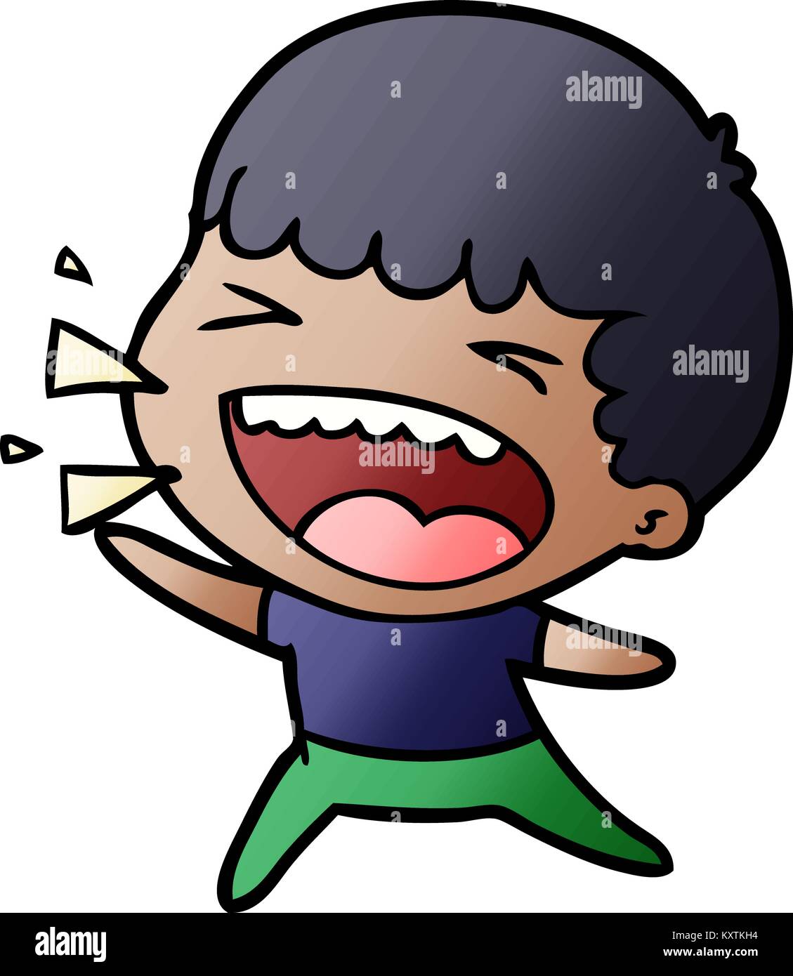 cartoon laughing man Stock Vector Image & Art - Alamy