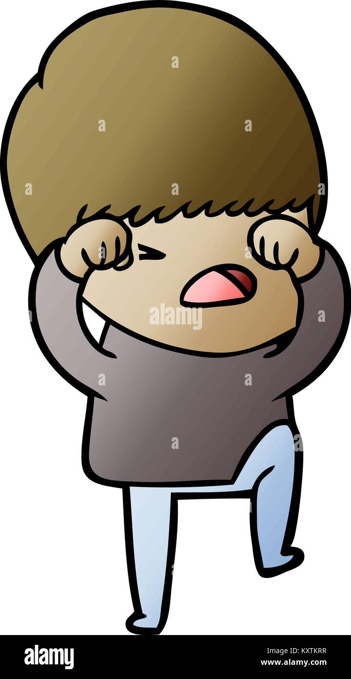 cartoon stressed man Stock Vector Image & Art - Alamy