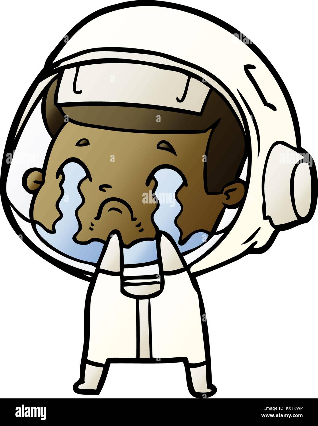 cartoon crying astronaut Stock Vector Image & Art - Alamy