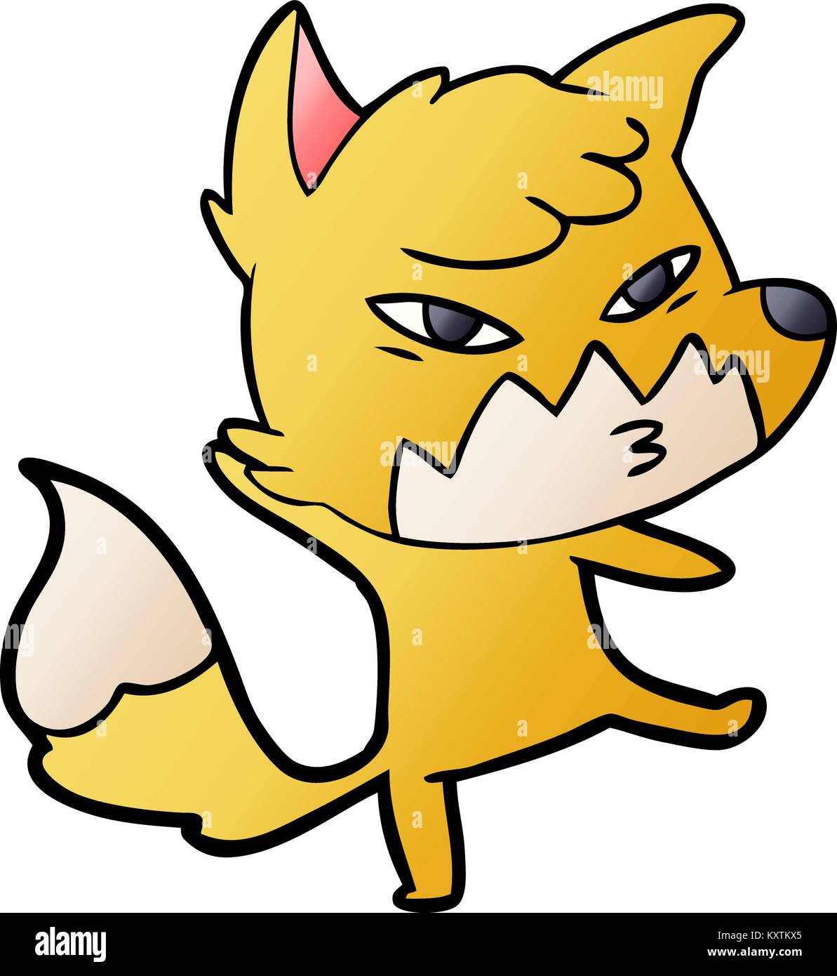 clever cartoon fox Stock Vector Image & Art - Alamy