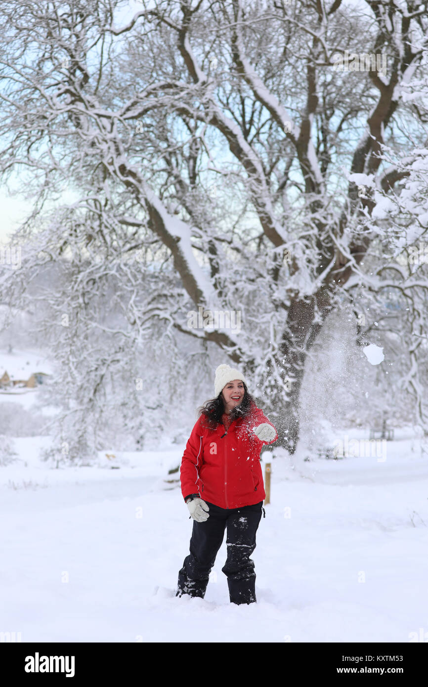 Heavy snow famous village hi-res stock photography and images - Alamy