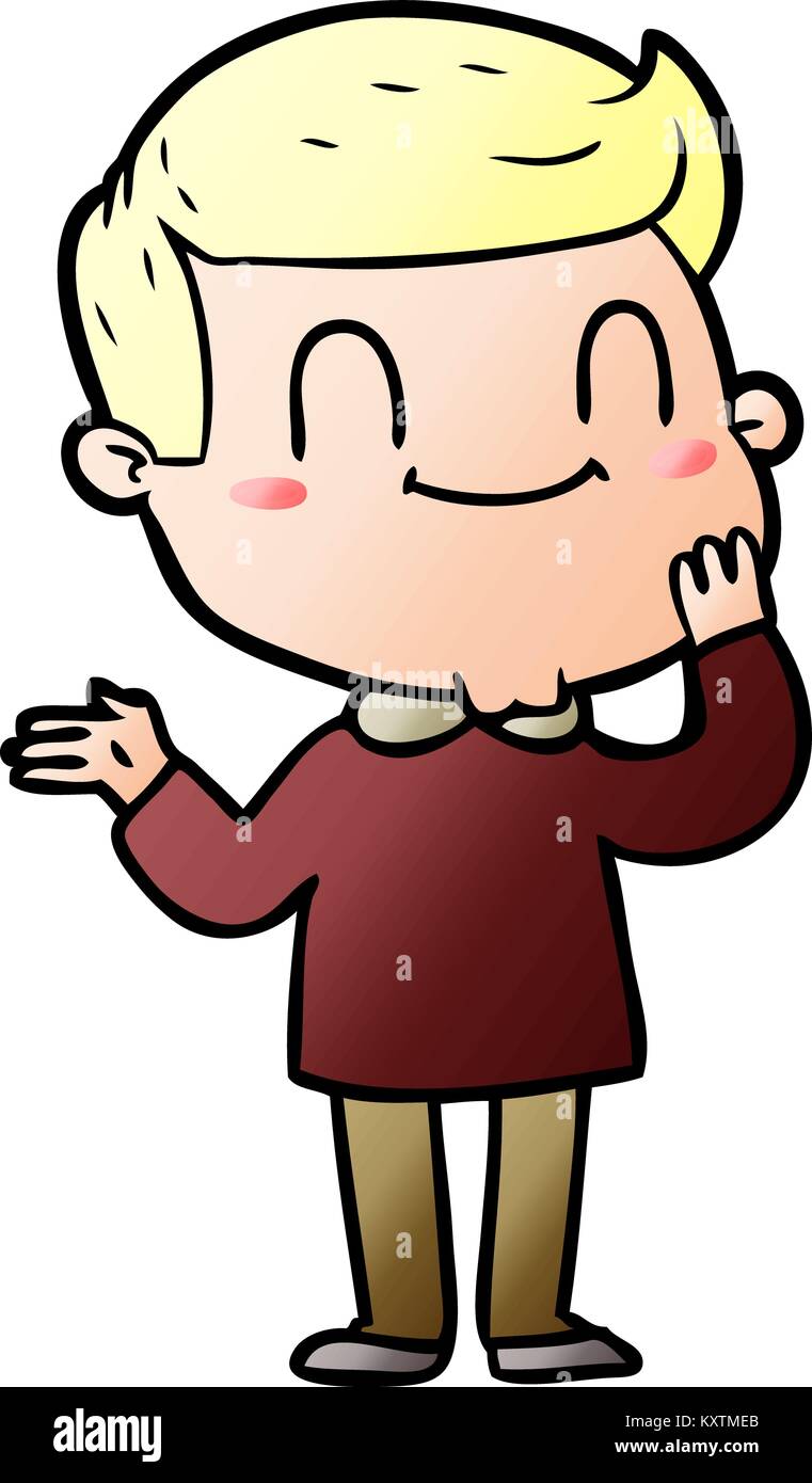cartoon friendly man Stock Vector Image & Art - Alamy