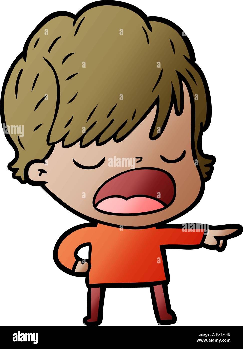 cartoon woman talking Stock Vector Image & Art - Alamy