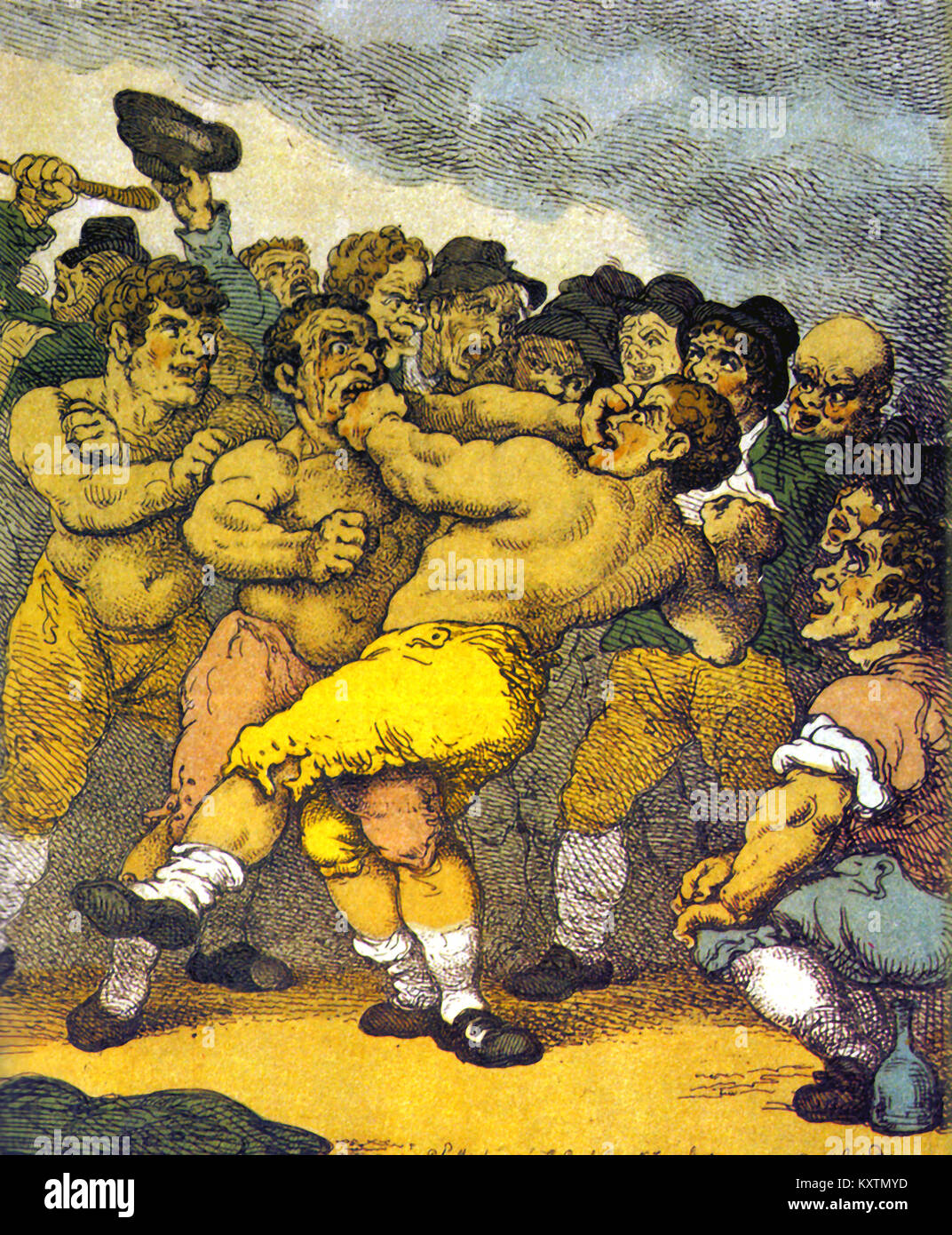 Combat Sport - British Boxing history - A bare knuckle boxing match ...