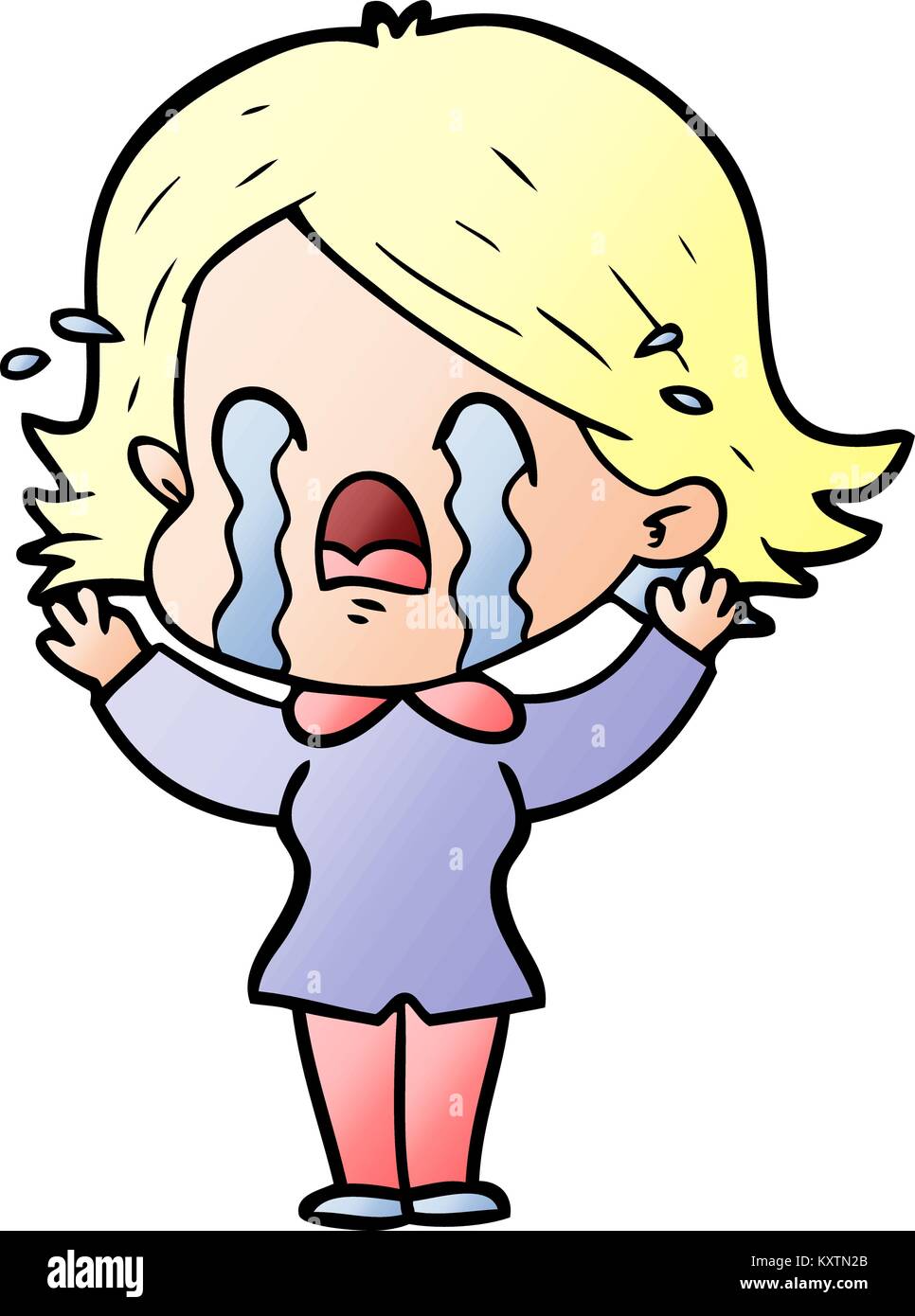 cartoon woman crying Stock Vector Image & Art - Alamy