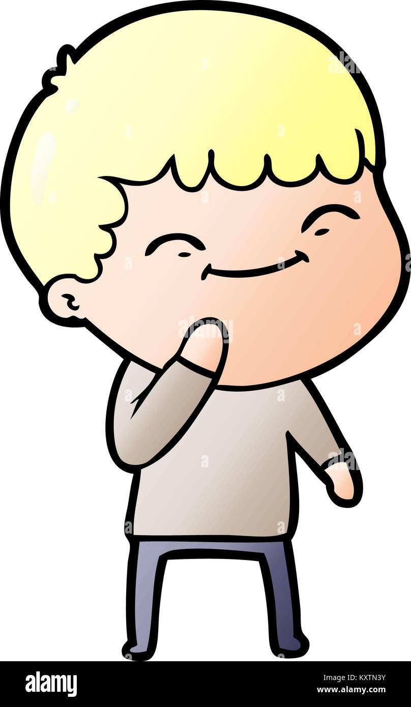cartoon happy boy Stock Vector Image & Art - Alamy