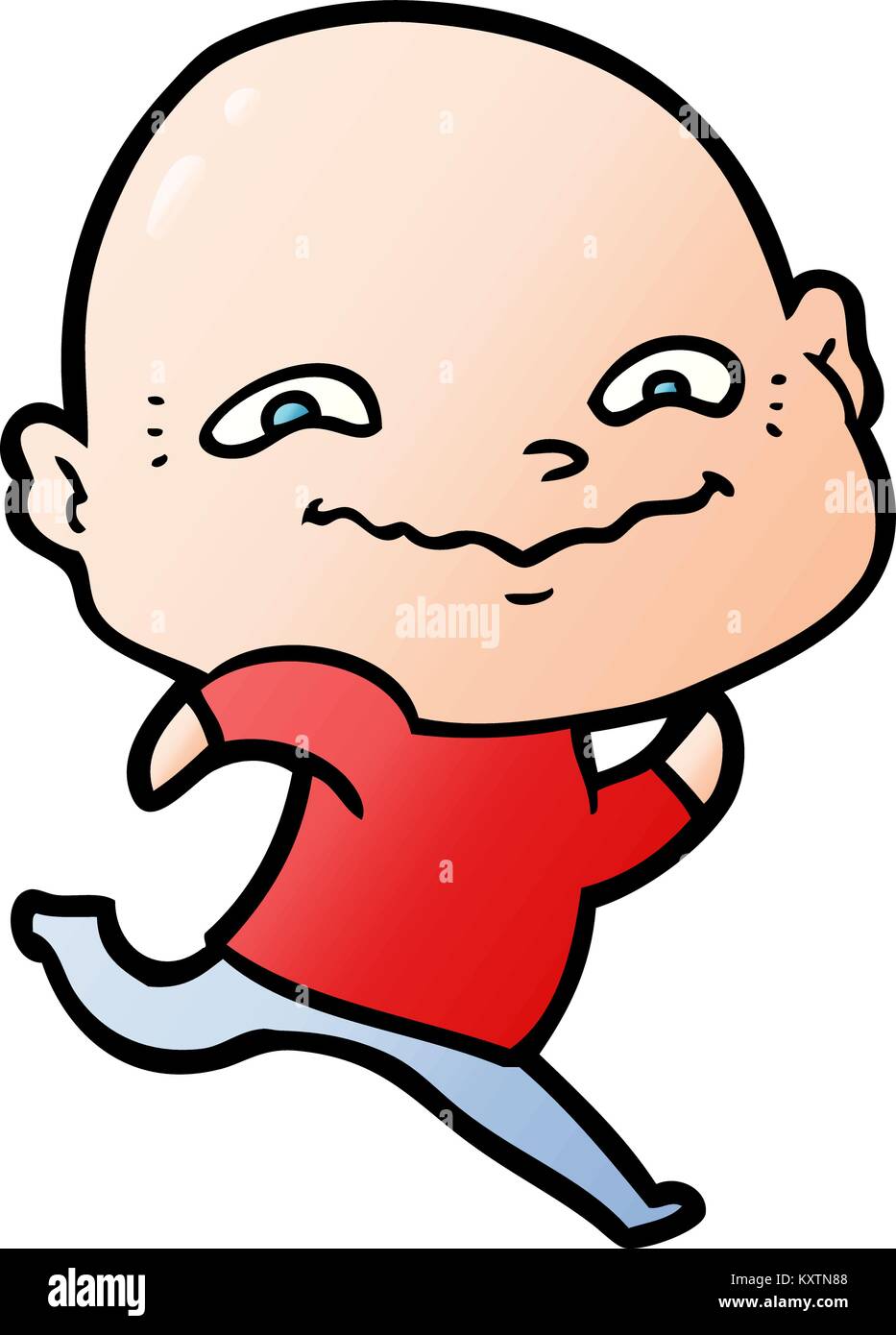 cartoon creepy guy Stock Vector Image & Art - Alamy