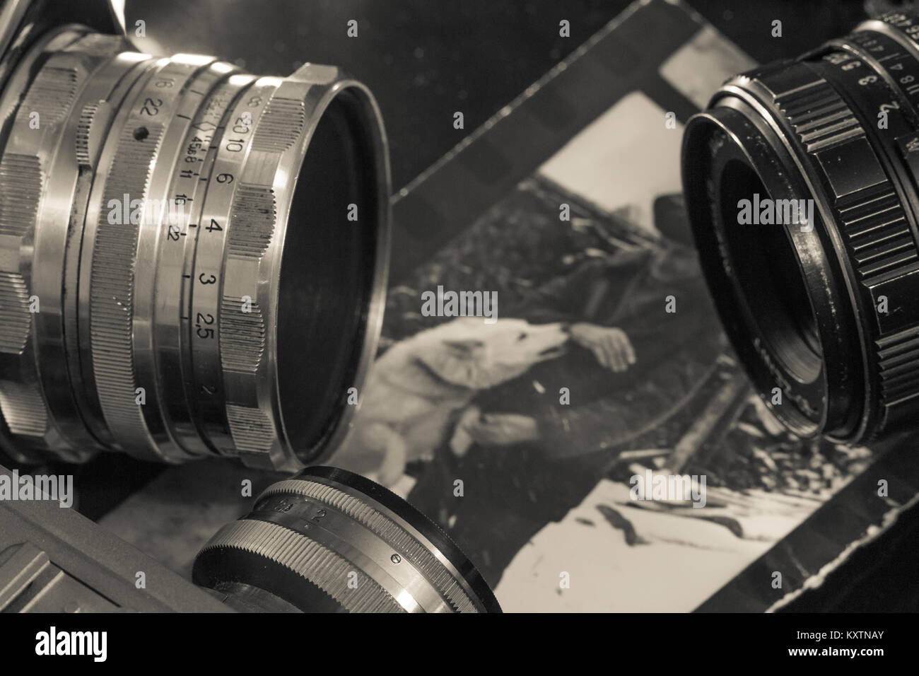 old camera retro medium format camera in the old style Stock Photo - Alamy