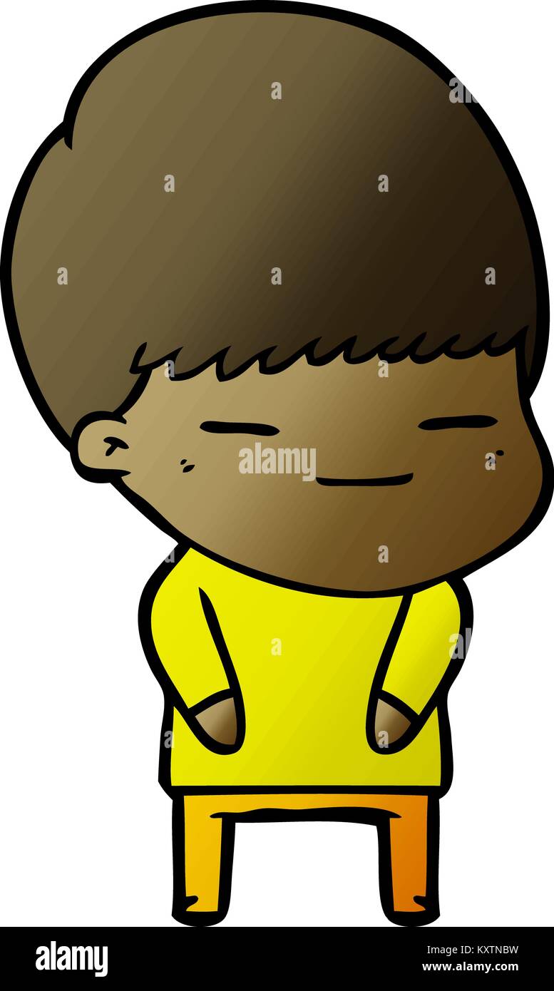 cartoon smug boy Stock Vector Image & Art - Alamy