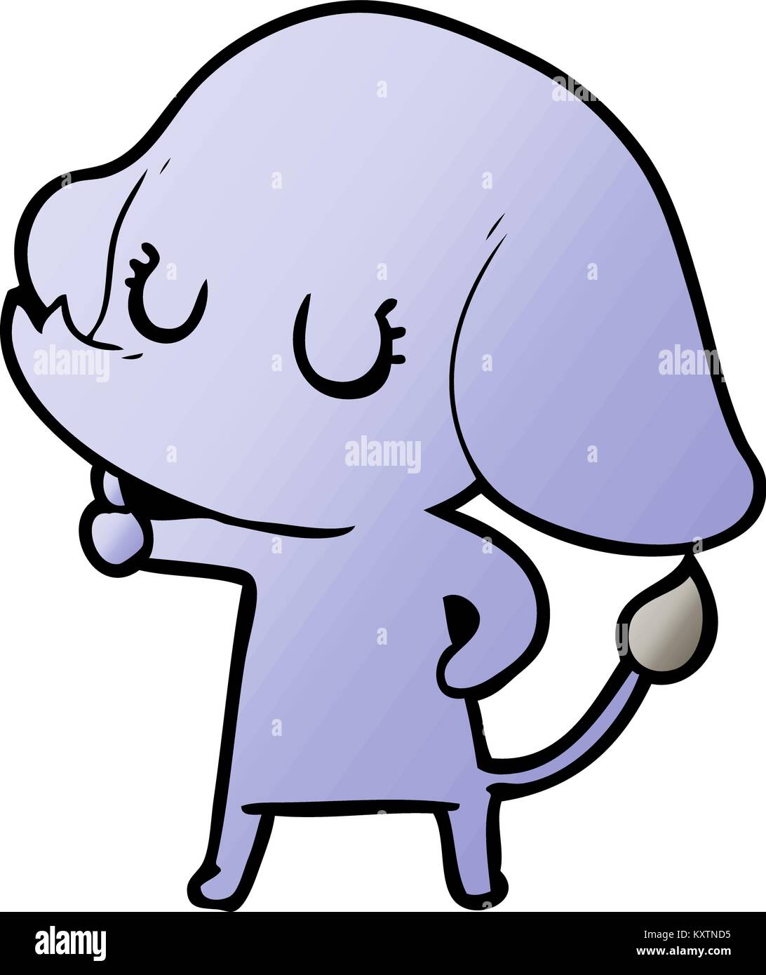 cute cartoon elephant Stock Vector Image & Art - Alamy